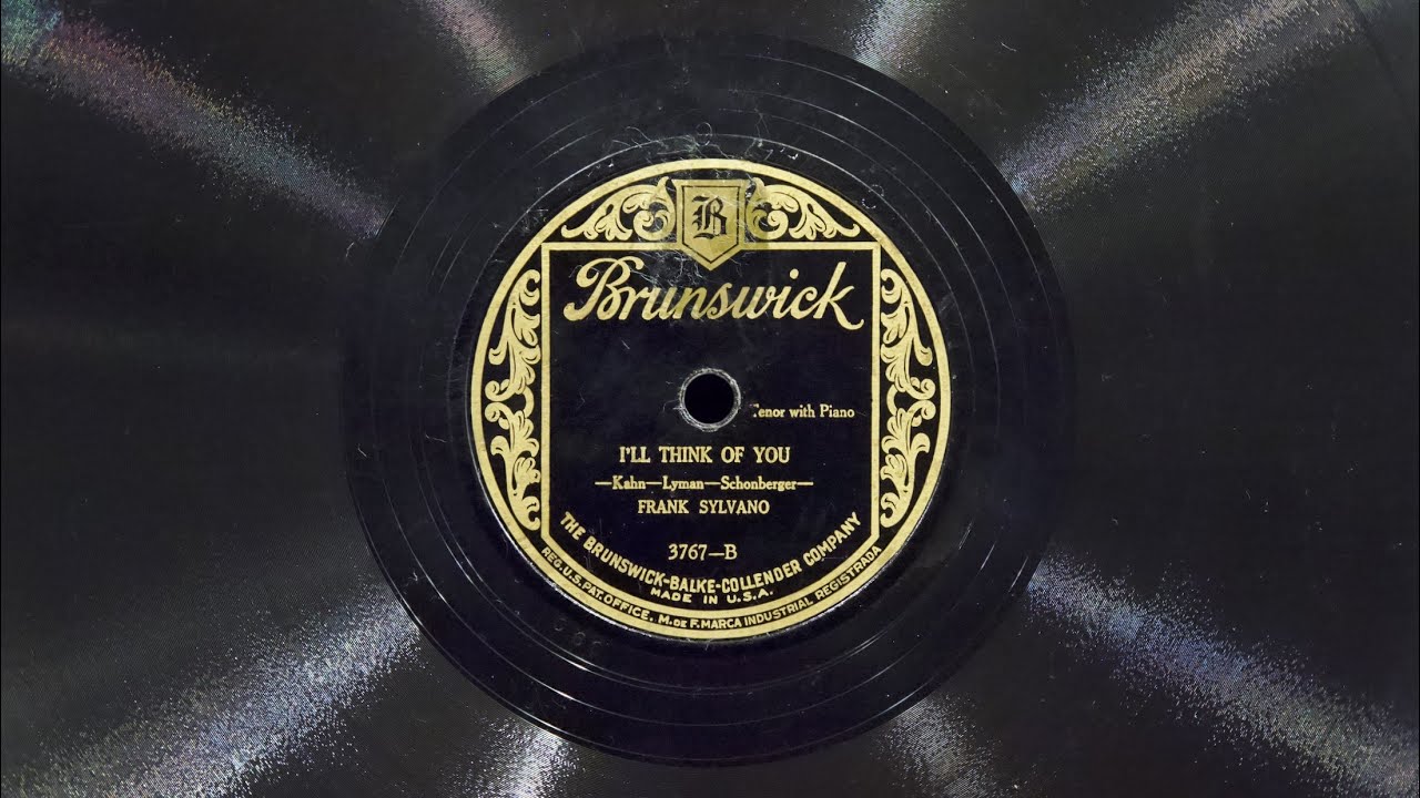 I'll Think of You • Frank Sylvano (EMG Mark Xb Oversize Gramophone) - YouTube