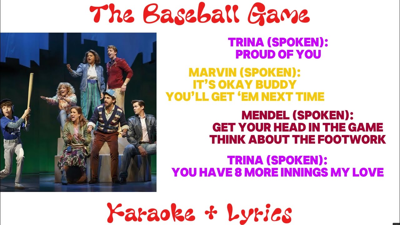 The Baseball Game Karaoke - YouTube