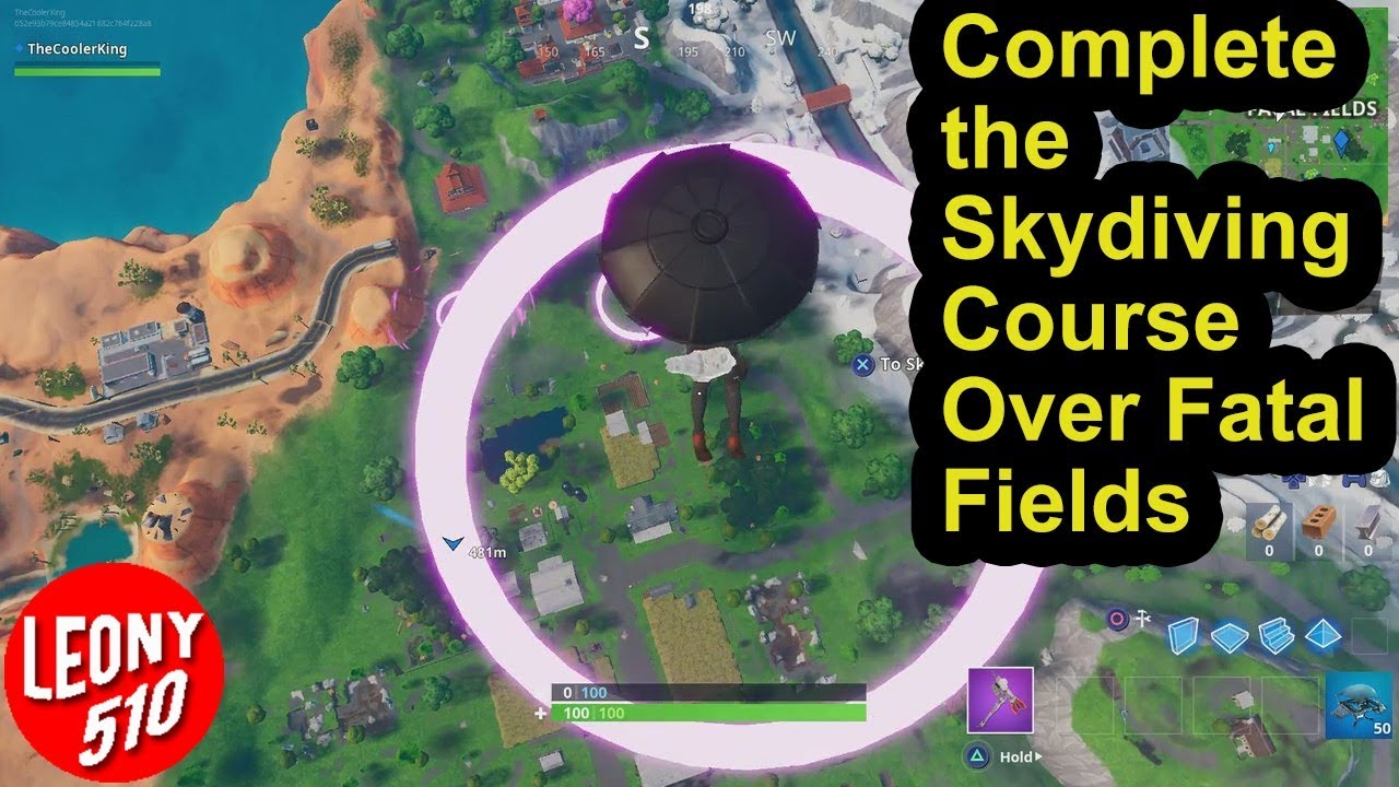 Complete the Skydiving Course Over Fatal Fields After Jumping from the ...