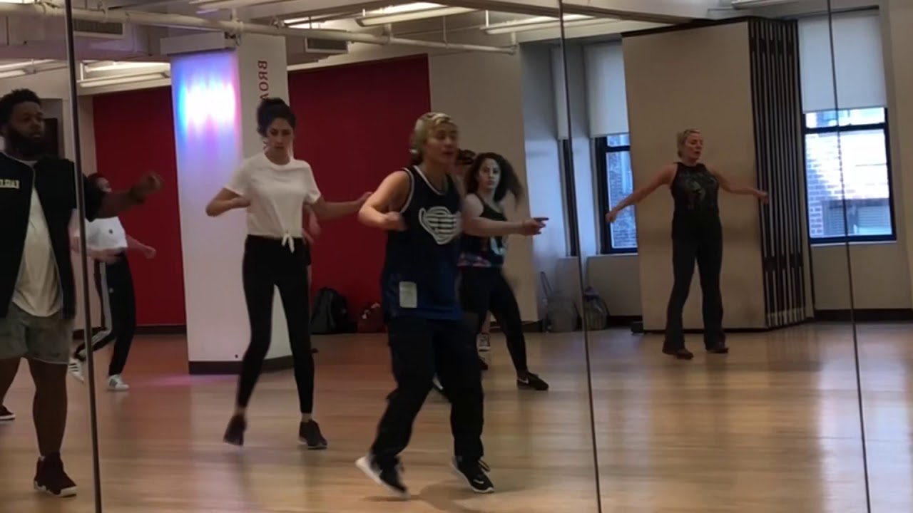 Broadway dance center hip hop beginner class - YouTube
