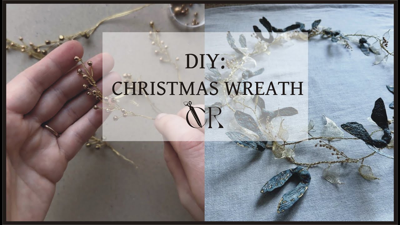 DIY Christmas Wreath & Garland | Handmade Holiday Decoration with Paper ...