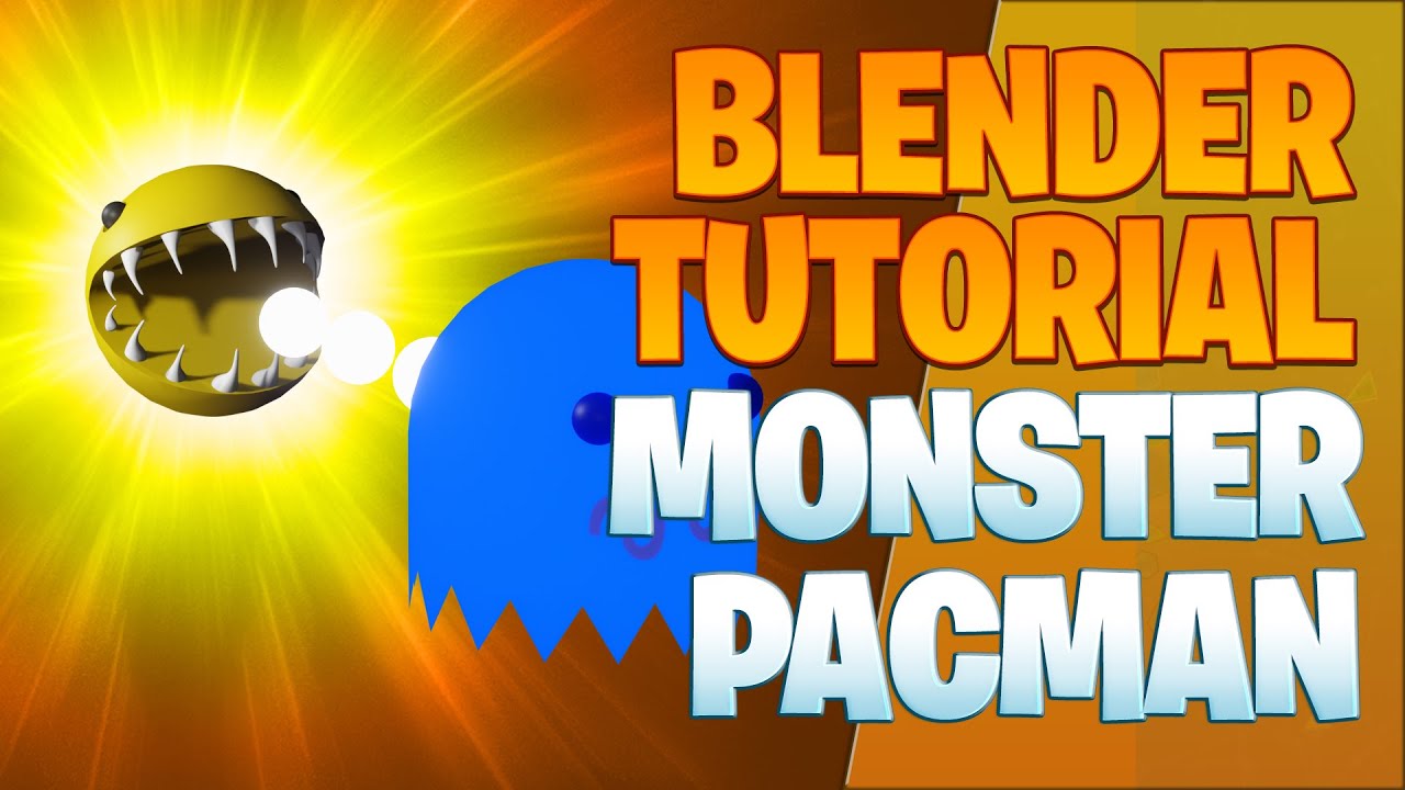 Monster Pacman Blender Tutorial - YouTube