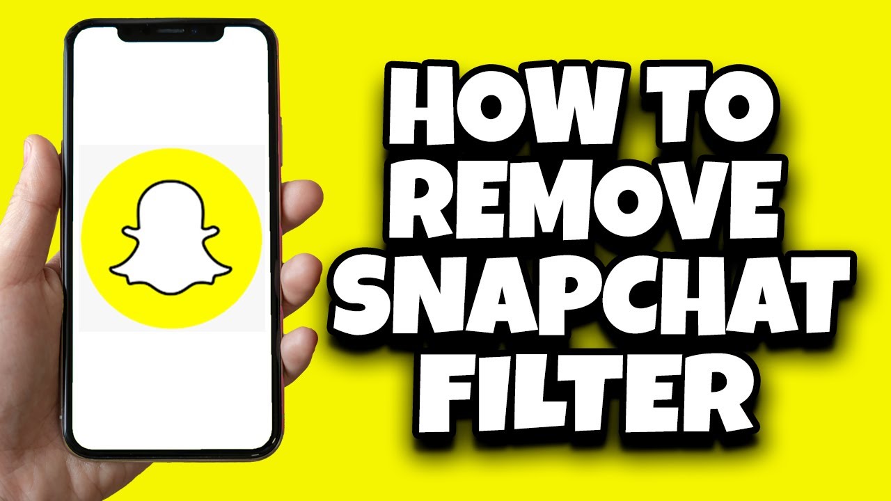 How To Remove Snapchat Filter From A Photo (Easy) - YouTube