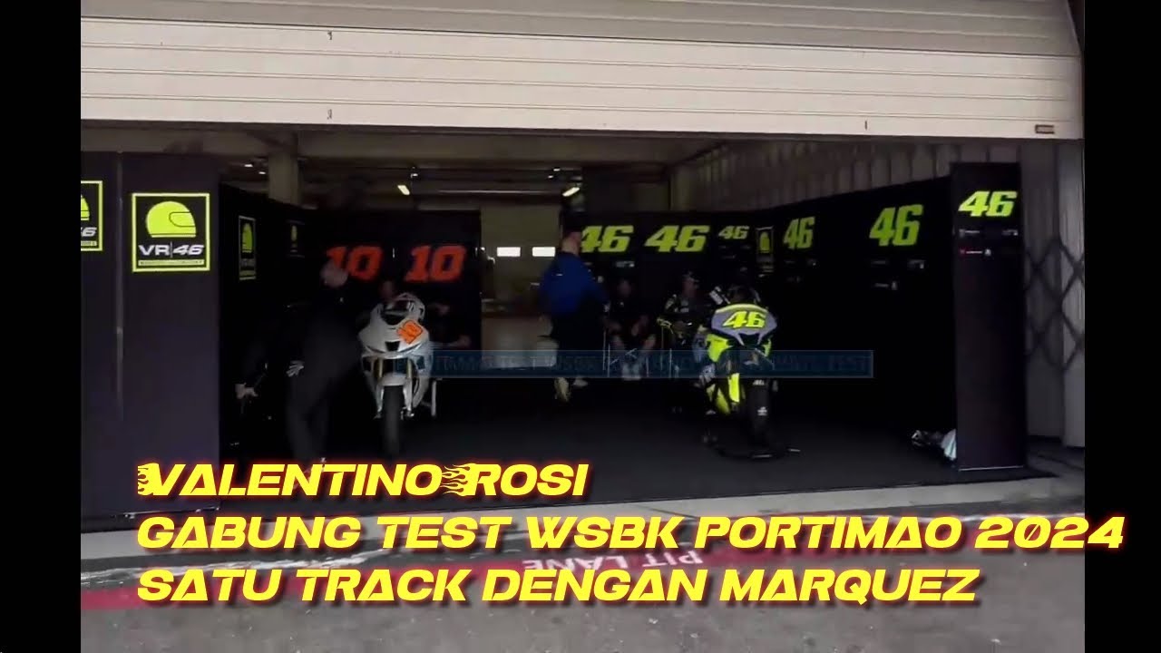 Rossi dan Marc Marquez latihan bersama di Portimao WSBK test 2024 - YouTube
