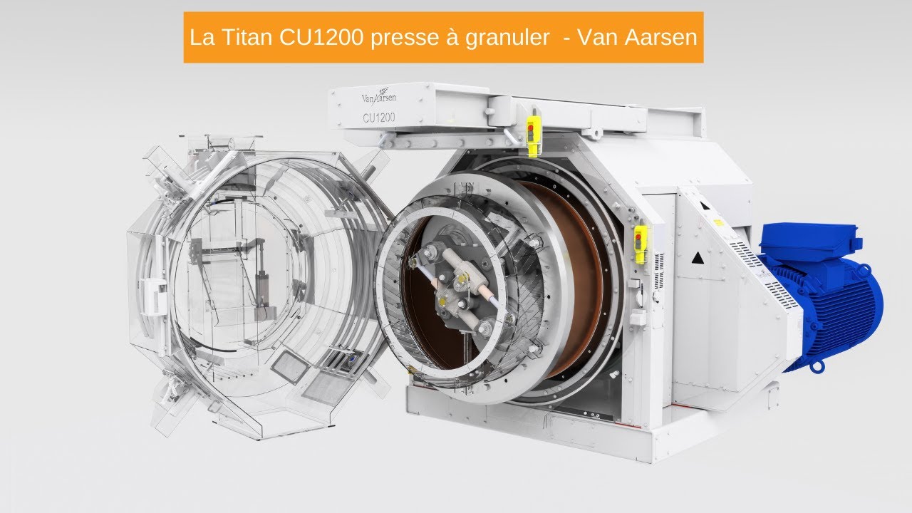 La Titan CU1200 Presse à granuler - Van Aarsen - YouTube
