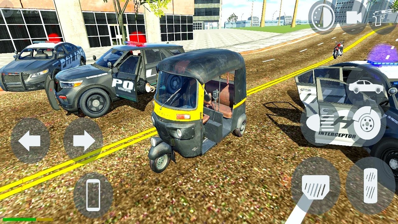 Auto Rickshaw vs Police Car| Indian Bikes Driving 3D | Gameplay | Bike ...