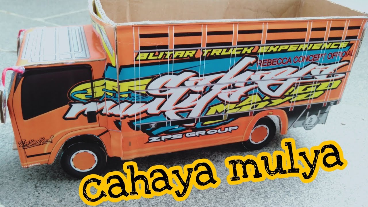 tutorial cara membuat trek oleng // miniatur trek oleng dari kardus ...