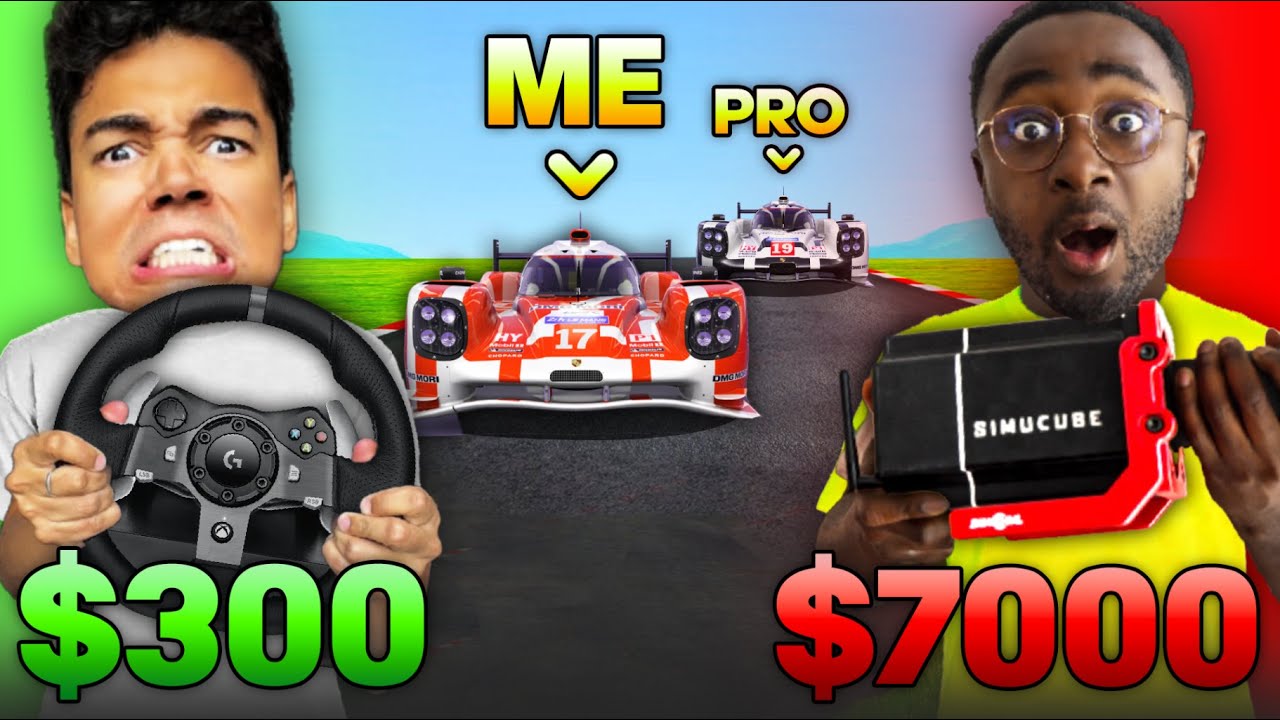 Will Expensive Sim Racing Gear Make Me Faster Than A PRO - YouTube
