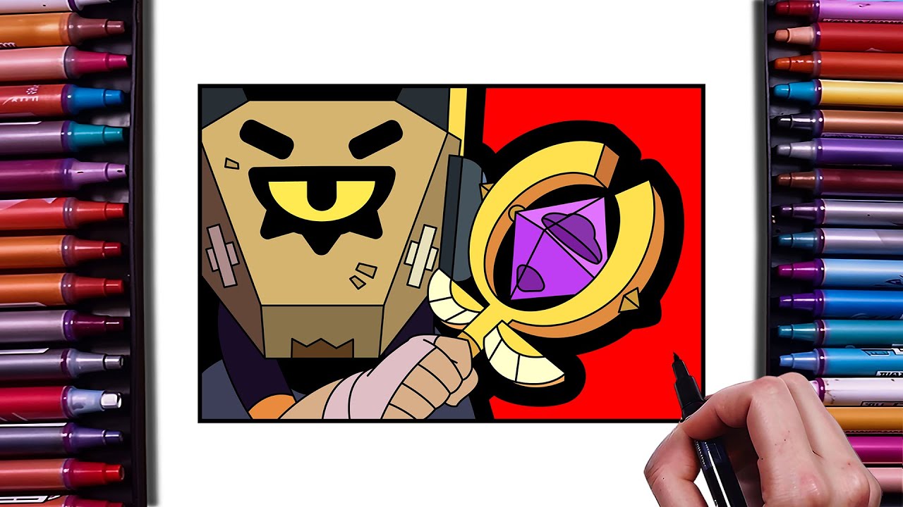 How to Draw Finx Icon From Brawl stars | Finx New Brawler | How to Draw ...