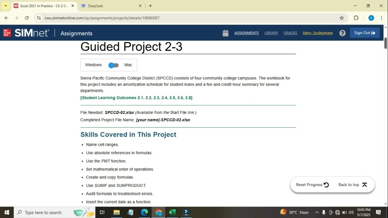 Excel 2021 In Practice – Ch 2 Guided Project 2-3 | Step-by-Step ...