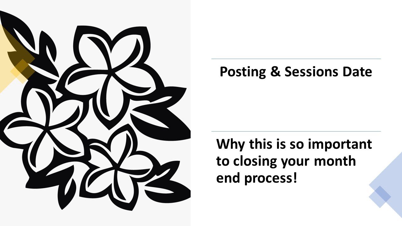 Posting Dates & Sessions Dates - YouTube