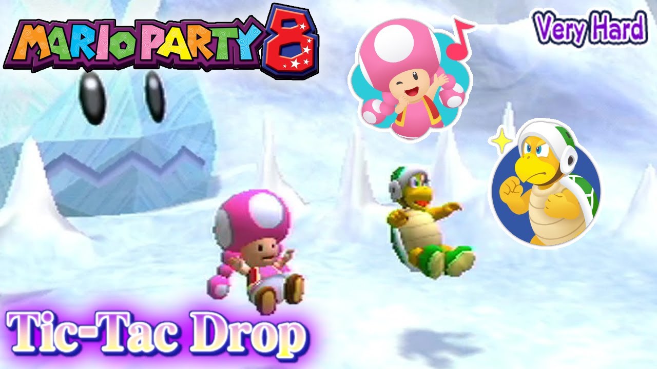 Mario Party 8 - Toadette VS Hammer Bro - Tic Tac Drop (Very Hard) - YouTube