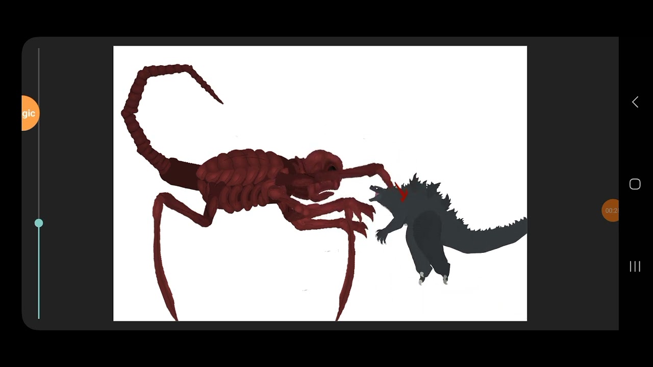 RED VS GODZILLA(minha primeira animação) - YouTube