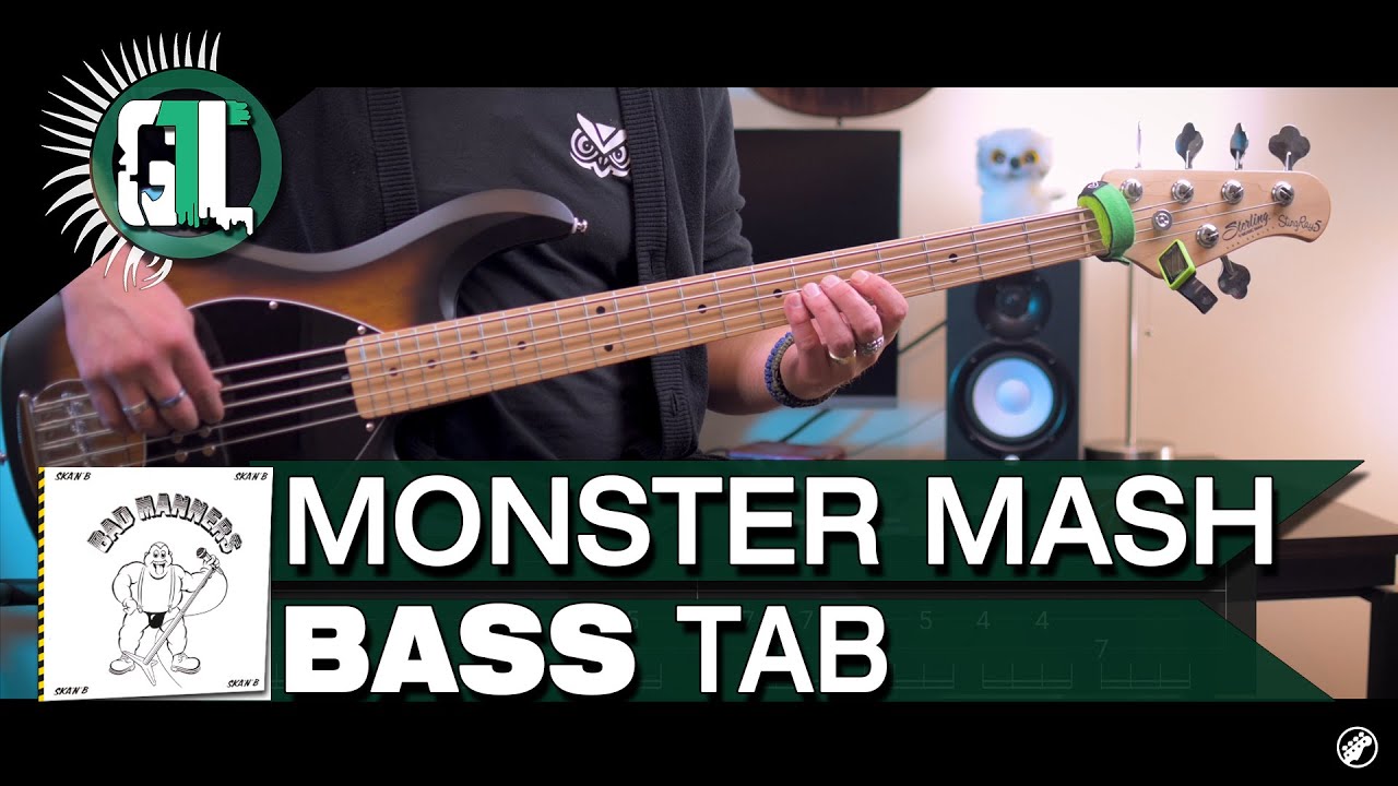 Bad Manners - Monster Mash | Bass Cover With Tabs in the Video - YouTube