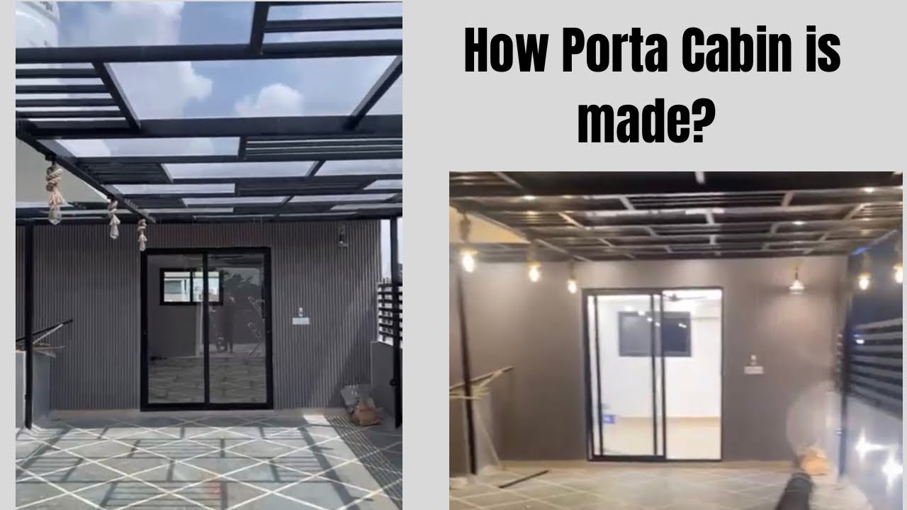 How porta cabin is made? | Porta cabin room, washroom and kitchen on ...