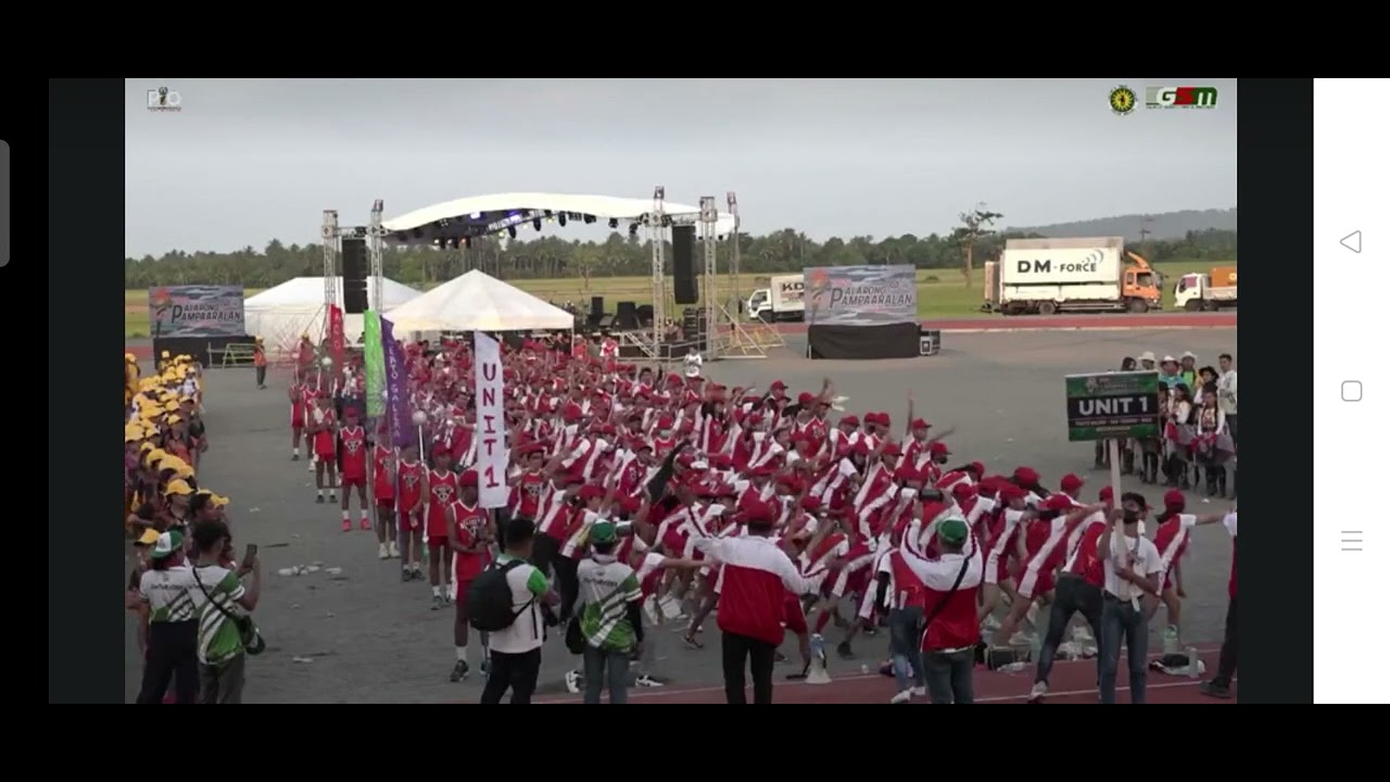 unit one cheers and yell SPORTS COMPLEX ORIENTAL MINDORO NAUJAN . - YouTube