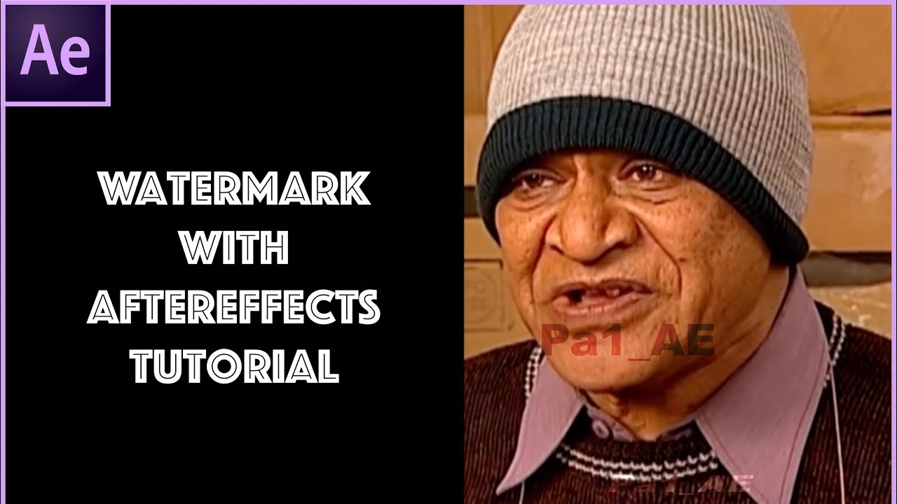 Watermark With After Effects | Pa1_AE | Advance 3d Transitions | After ...