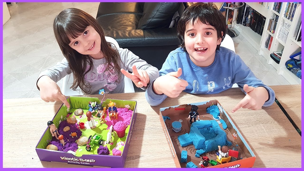 Kinetic Sand Challenge! Alyssa VS Daniel (e Bia pasticciona) - YouTube
