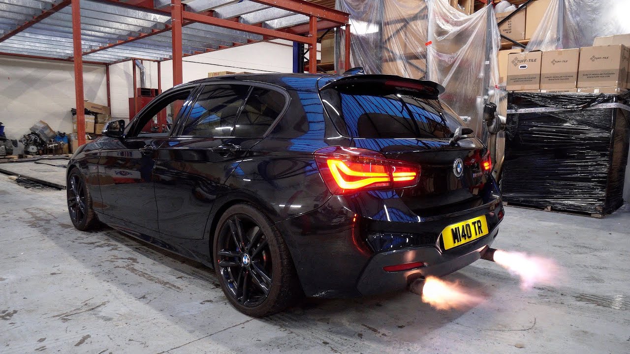My BMW M140i goes STAGE 2! *Flamethrower* - YouTube