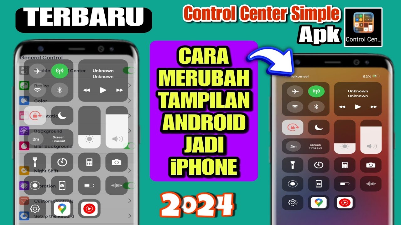 Cara Merubah Tampilan Android Menjadi iPhone Dengan Aplikasi Control ...