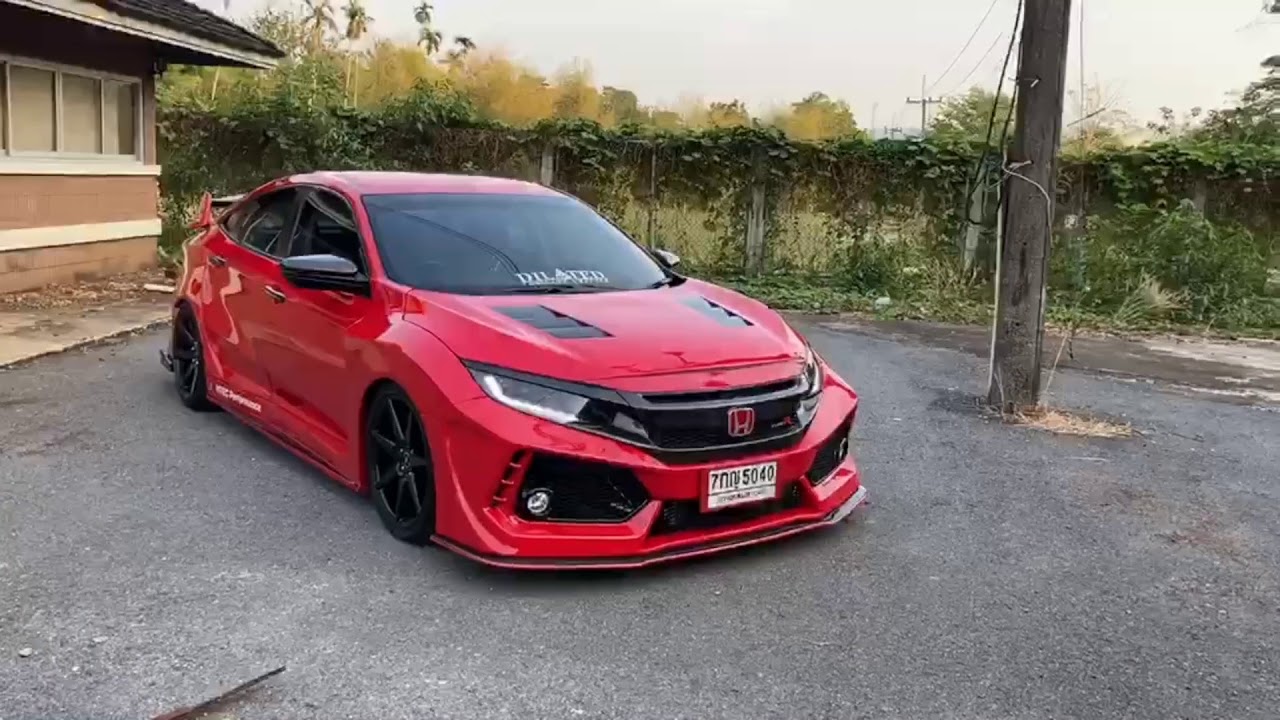 Civic FC 10thgen wide body - YouTube