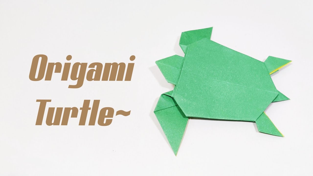 Easy origami turtle tutorial~ How to make a paper turtle #paper craft ...