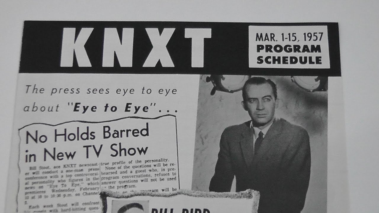 1957 KNXT CBS Television Affiliate Los Angeles Program Schedule with ...