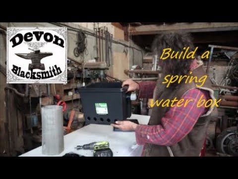 WATER BOX build and install ,water box for spring or stream water ...