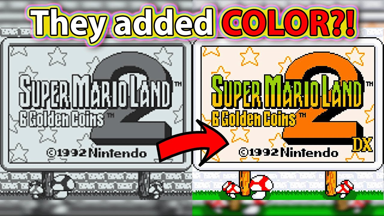 Super Mario Land 2: 6 Golden Coins in full COLORS! - YouTube