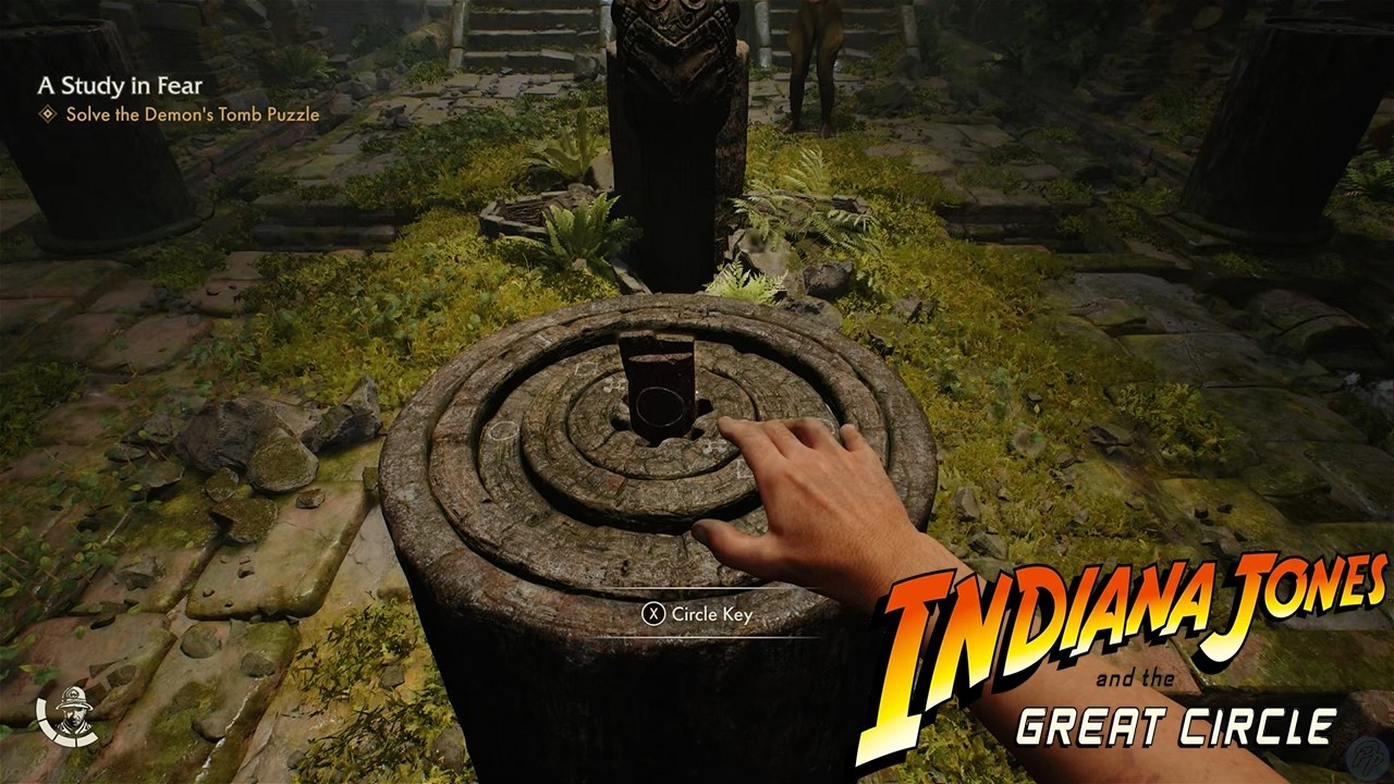 Demon's Tomb Puzzle Solution - A Study In Fear | Indiana Jones and the Great Circle - YouTube