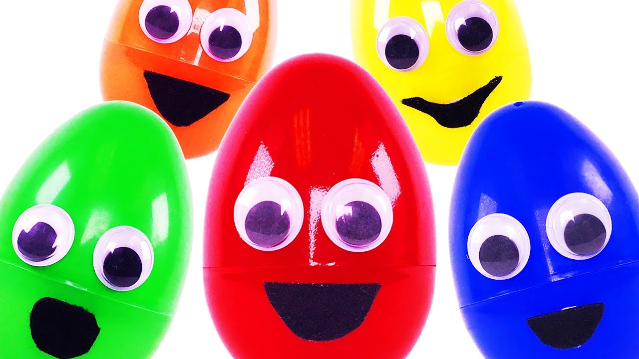 Learn Colors Surprise Eggs 3D Cartoon for Children | Video for Kids ...