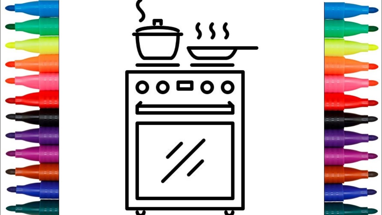 How to draw Cook set 💫💥step by step || preschool learning 💥💯 - YouTube