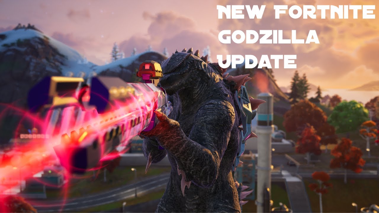 Railing Godzilla in New Fortnite Update - YouTube
