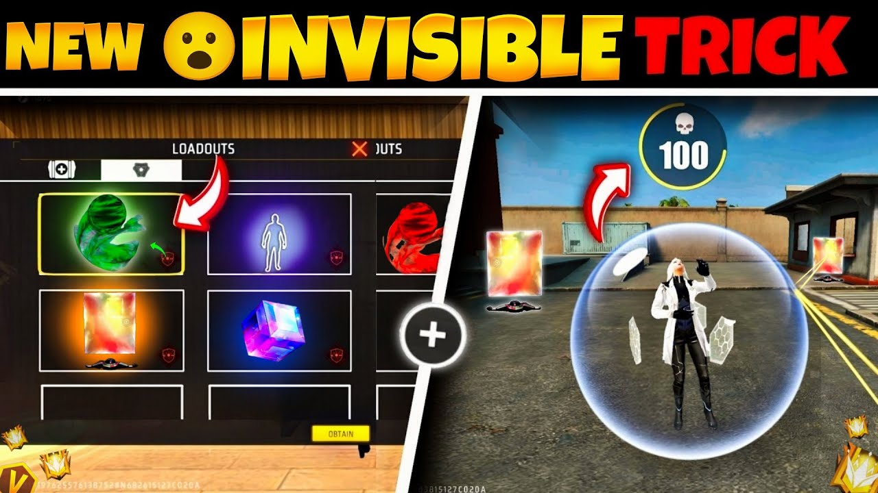 New Invisible Trick In FF // Top 10 Bug And Glitches In Free Fire - YouTube