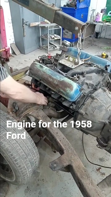 Engine for the 1958 Ford. Engine is a 352 out of a 1960 Thunderbird. # ...