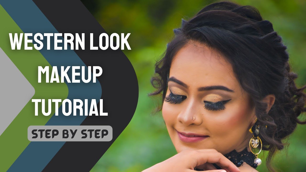 Western Look Makeup Tutorial | Step by Step | Easy Makeup For Begginers ...