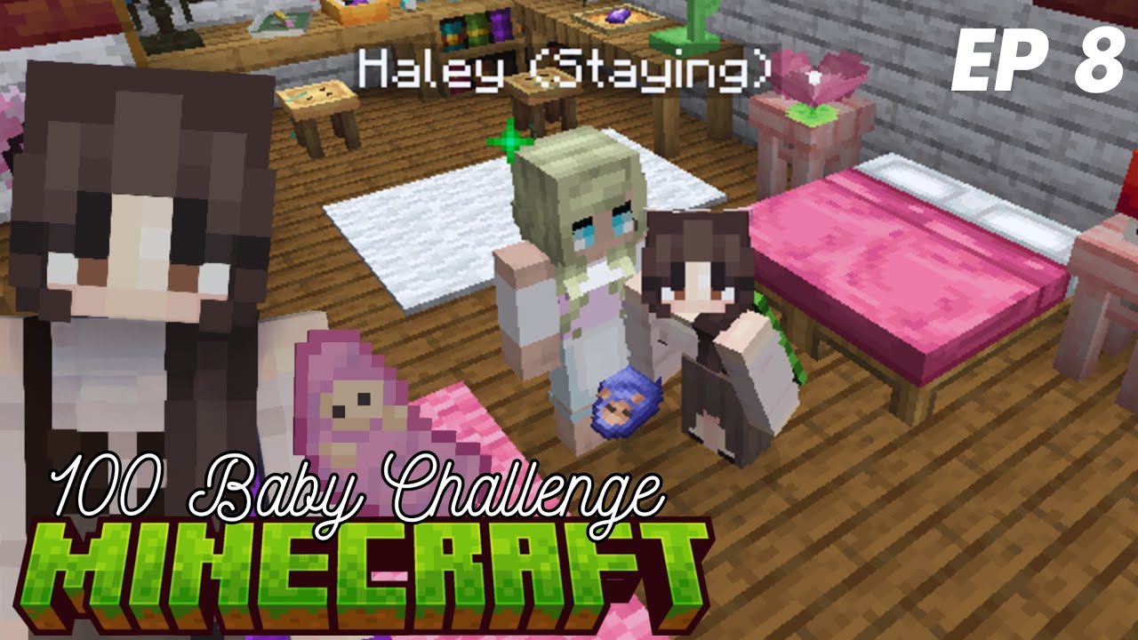 Minecraft 100 Baby Challenge | WIFE & BABY!! | EP 8 - YouTube