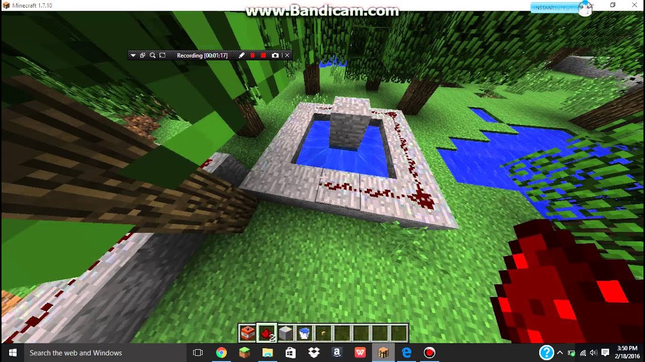How To Build A TnT Trampoline Minecraft - YouTube
