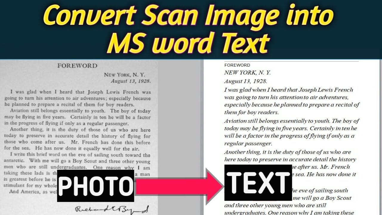 How to convert scanned pdf to word | convert pdf to word doc - YouTube