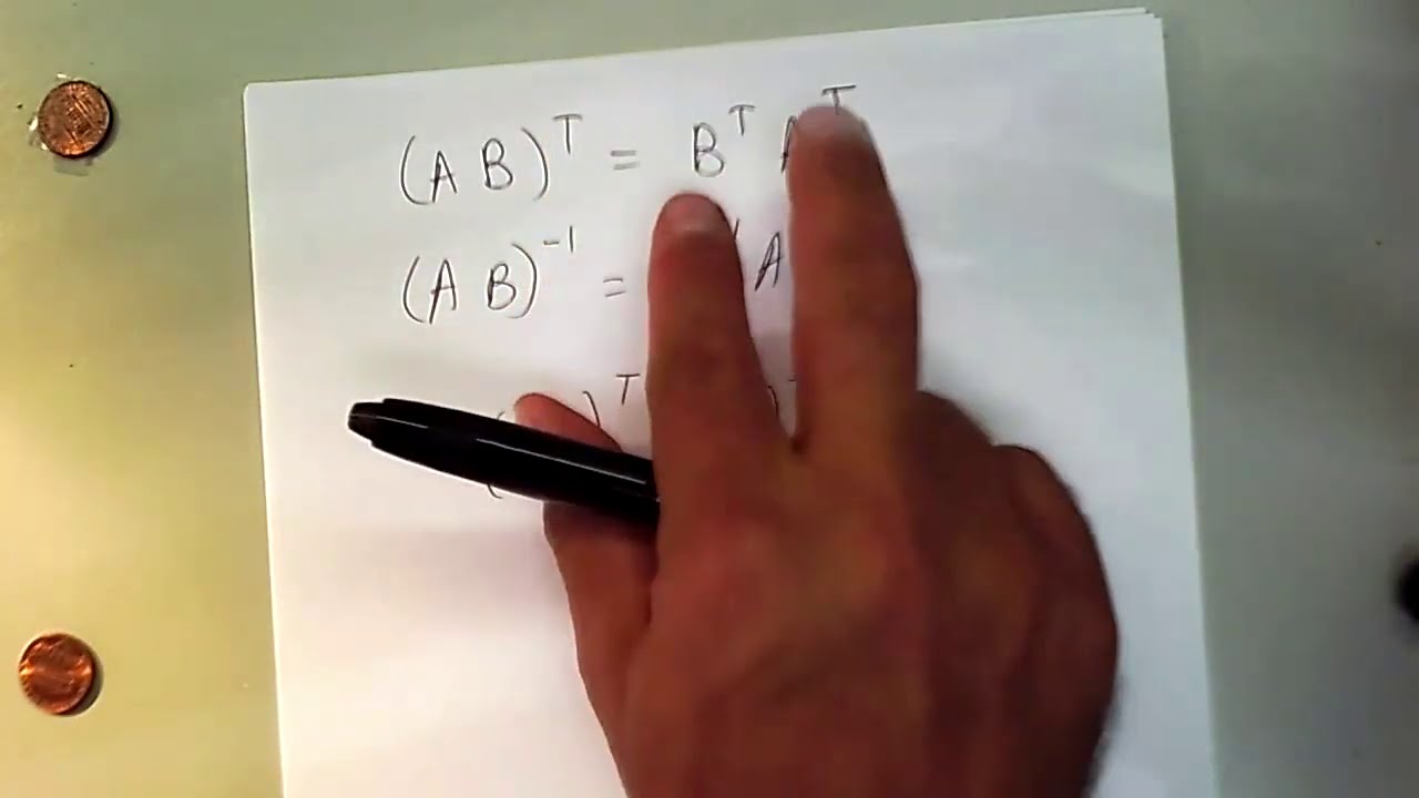 70010 Transpose Symmetric Permutation Orthogonal Matrices September 13 ...