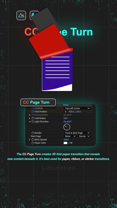 cc page turn effect tips and tricks - YouTube