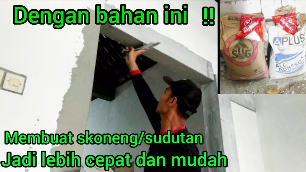 cara membuat skoneng/sudutan yang cepat dan bagus,,@Hauranino - YouTube