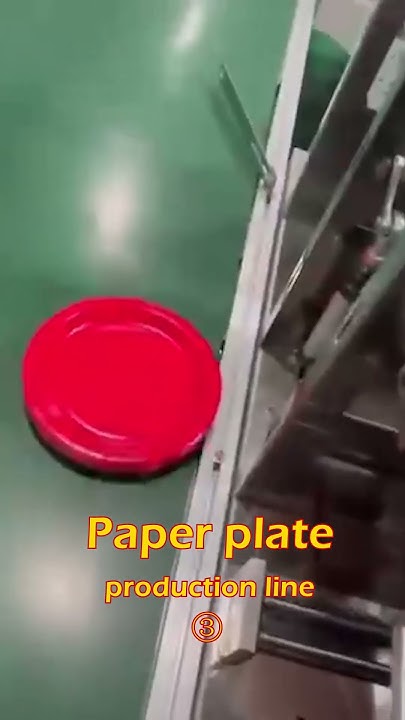 Automatic Paper plate production line ③ Paper plate making process ...
