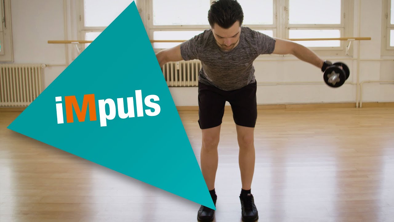 iMpuls: Reverse fly penché en avant avec haltères courts - YouTube