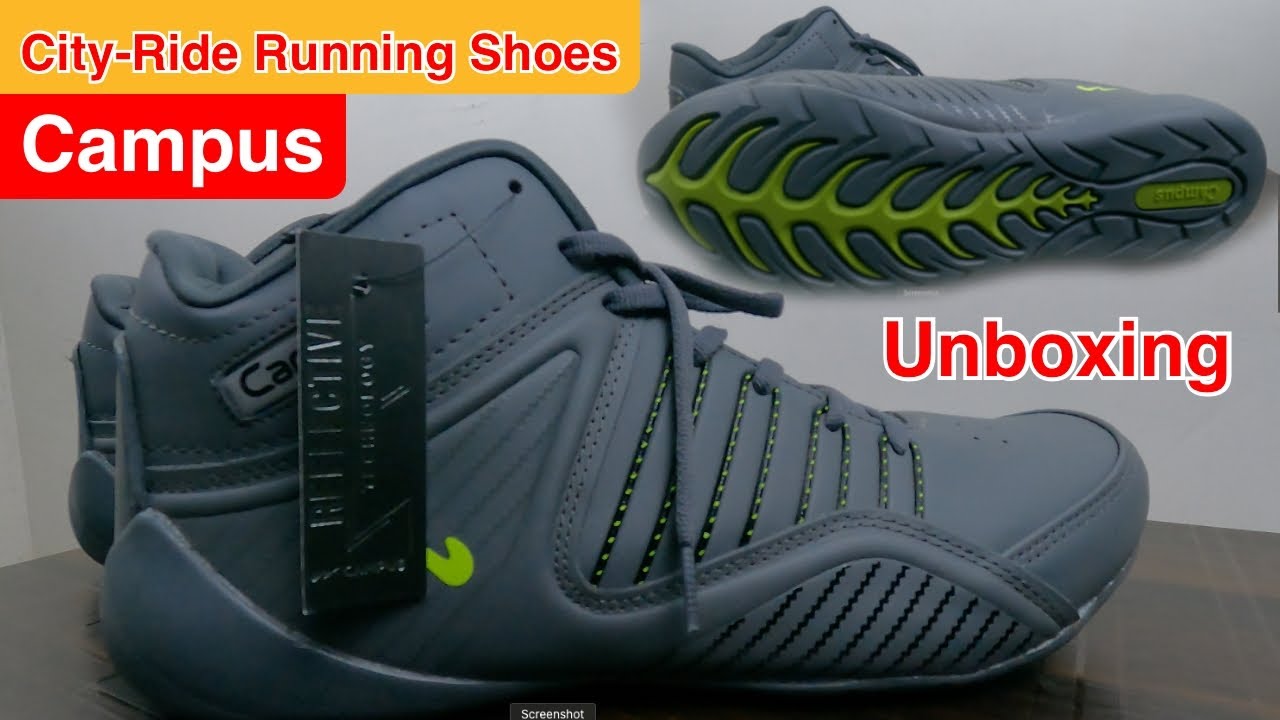 Campus Men City-Ride Running Shoes | Unboxing in Hindi - YouTube
