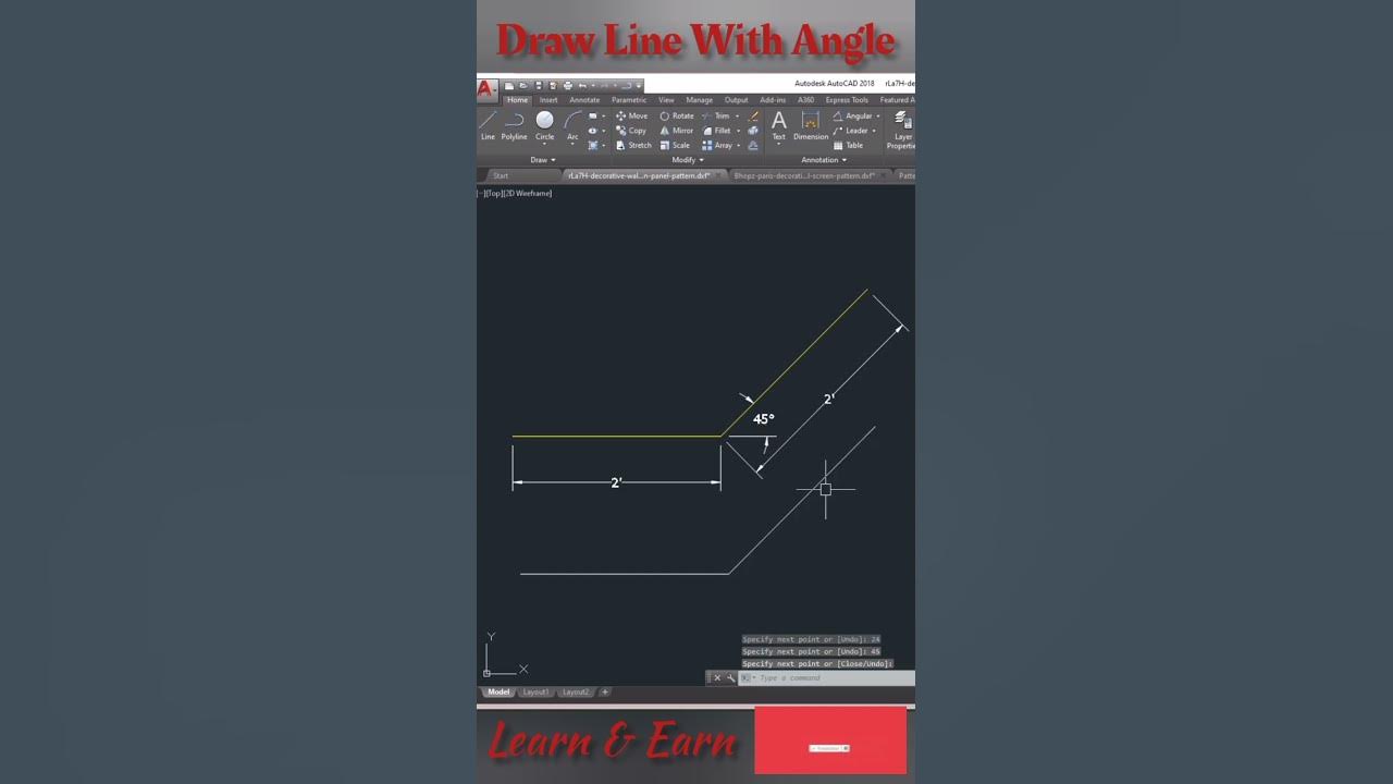 How To Draw Line With Angle In AutoCad youtubeshorts autocadtutorial YouTube how-to-draw-line-with-angle-in-autocad-youtubeshorts-autocadtutorial-youtube