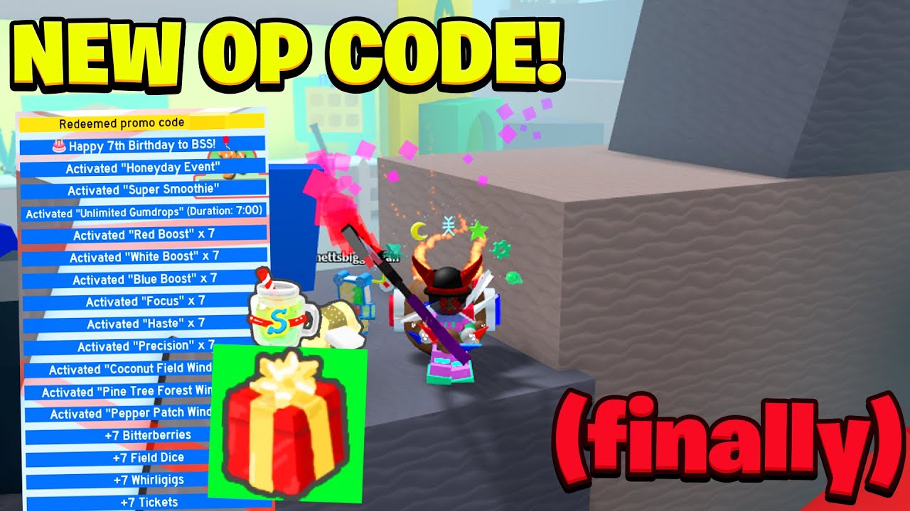 NEW OP HONEYDAY BDAY CODE OUT NOW! (finally) (Bee Swarm Simulator ...