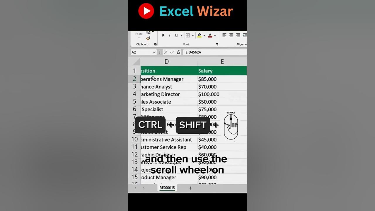 Master the Art of Horizontal Scrolling in Excel: Tips & Tricks for Effortless Navigation # ...