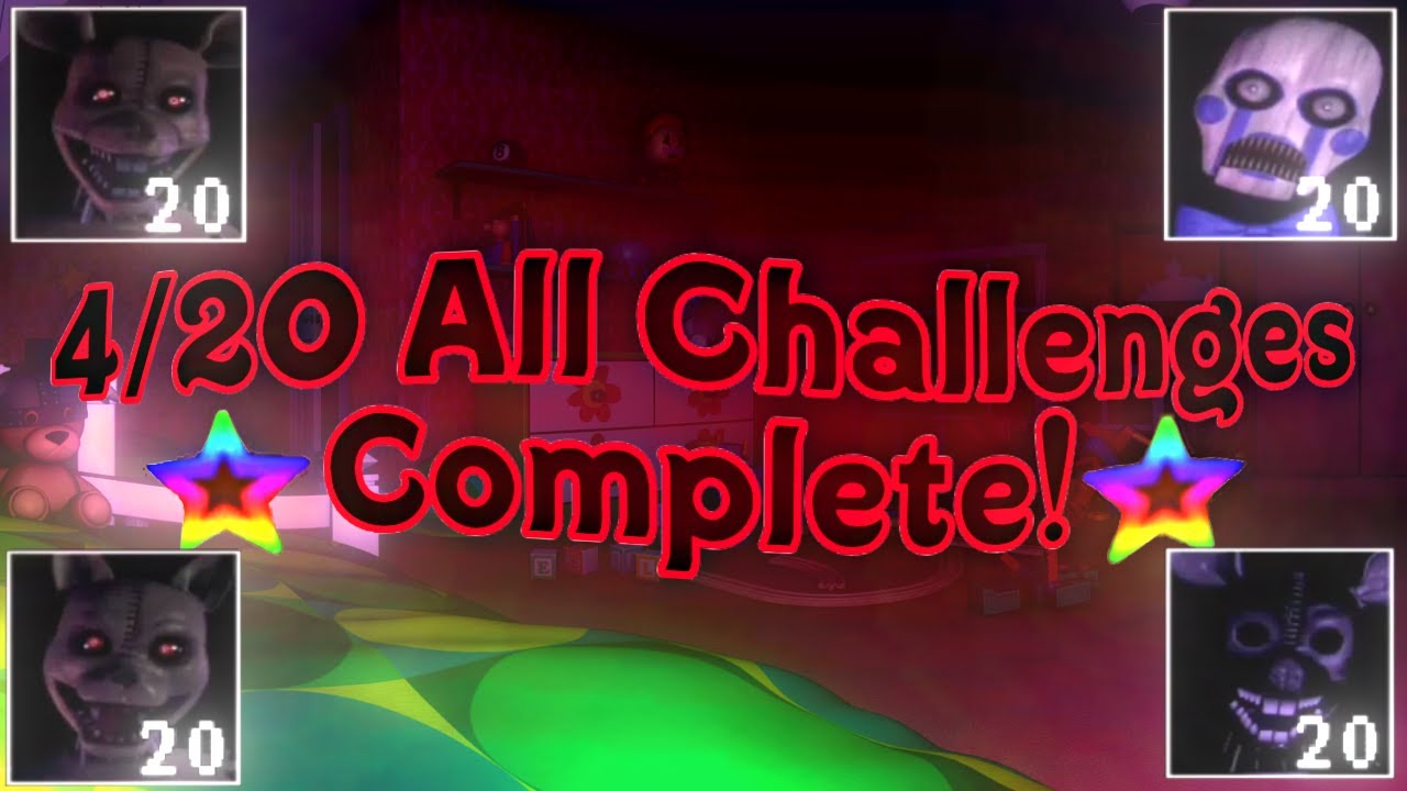 FNaC 3 Deluxe | 4/20 All Challenges Complete! (7th Victor) - YouTube