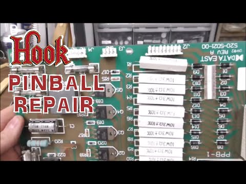 Repairing Data East's 1992 HOOK Pinball Machine, This Thing Is Loaded ...